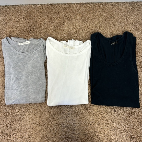 Parker Blue Cashmere | Tops | Parker Blue Cashmere Base Layer Tshirt ...